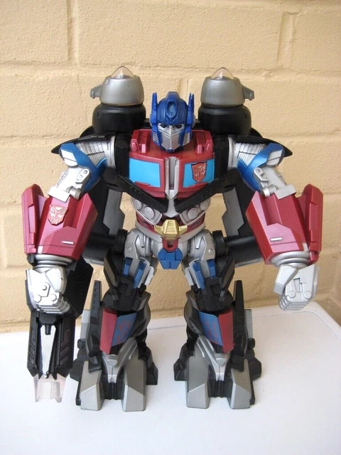 TRANSFORMERS OPTIMUS PRIME Mega Power Bots 12" Jet Power Electronic ...