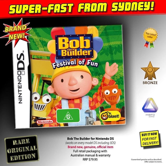 BOB THE BUILDER game (NEW) for Nintendo DS NDS 2DS 3DS XL kids toys fun ...