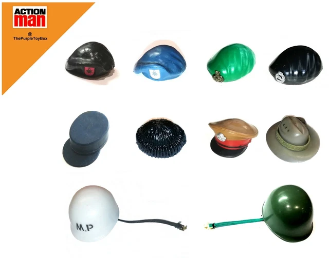 VINTAGE PALITOY ACTION Man HAT & HELMET SHOP Loads to Choose from £7.99 ...
