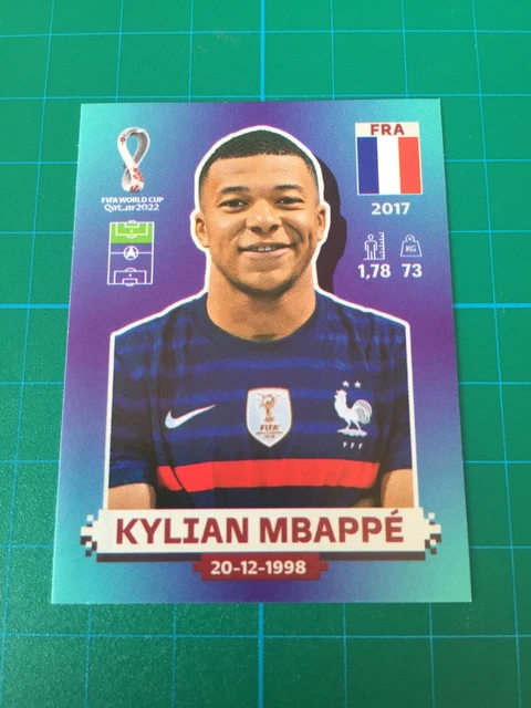 KYLIAN MBAPPE FRA 19 Panini Qatar 2022 FIFA World Cup Sticker MBAPPÉ £4 ...