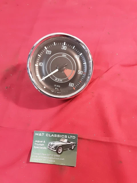 TRIUMPH TR4 4A Tachometer Gauge R.P.M original British jaeger £59.99 ...