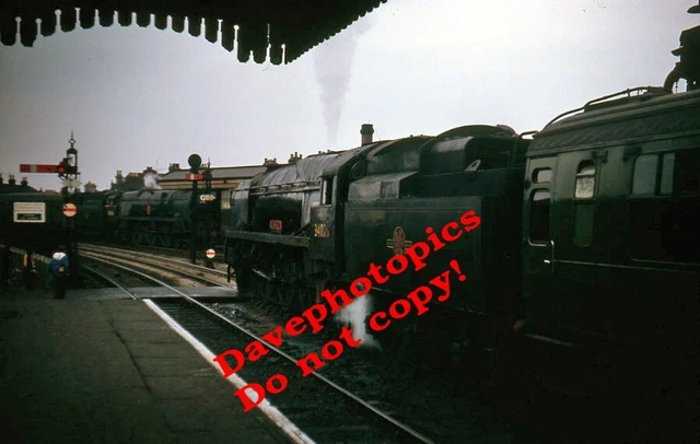 ORIGINAL 35MM Slide Railway Diesel /Steam 34026 'Yes Tor' @ Salisbury ...