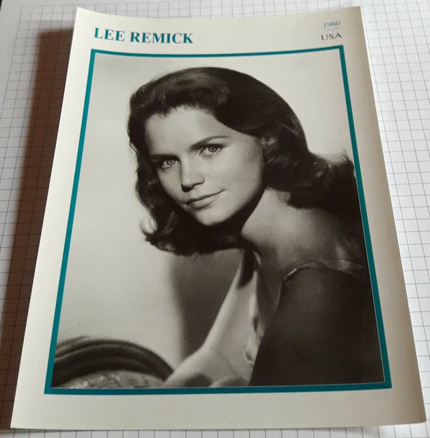 SCHAUSPIELERIN LEE REMICK | Portrait | Star-Foto / Sammelbild-Karte ...