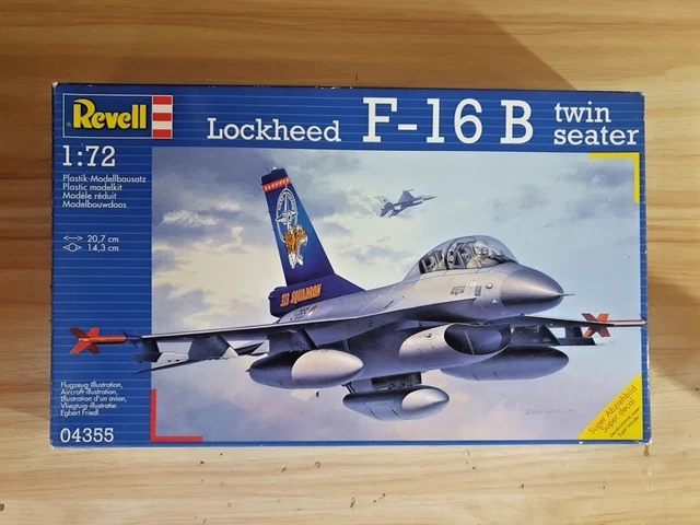 REVELL 04355 LOCKHEED F-16B TWIN SEATER 1/72 Model Aircraft Kit US ...