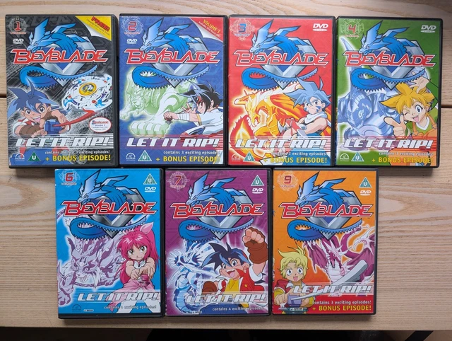 BEYBLADE LET IT Rip Volume 1-4 6-7 & 9 DVD £14.99 - PicClick UK