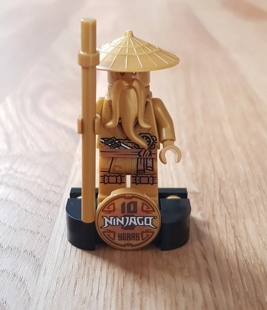 LEGO GOLD MASTER WU Legacy minifigure 71741 Ninjago 10th Anniversary ...