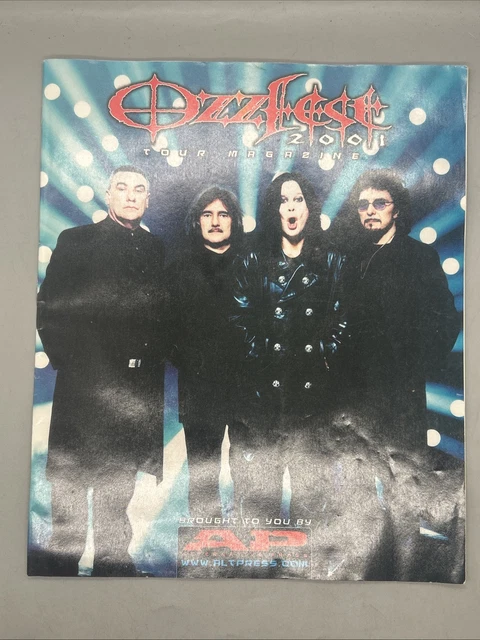 OZZFEST 2001 TOUR Magazine Black Sabbath Ozzie Osbourne Concert ...