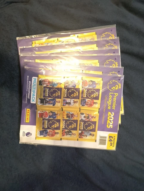 PANINI PREMIER LEAGUE 2025 Official Stickers Multipack (6 packets) £15. ...