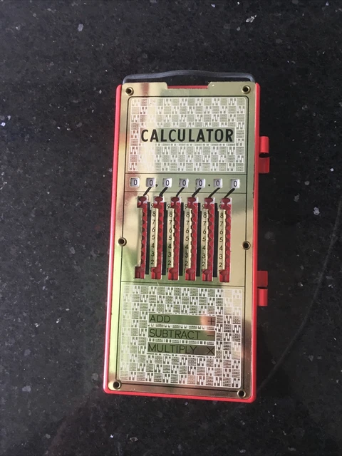 VINTAGE MAGIC BRAIN pocket calculator with Instructions. Stylus Missing ...
