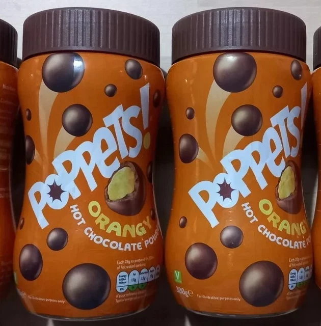 2 X TUBS Poppets Orange Hot Chocolate Instant Choc Powder Drink £11.99 ...