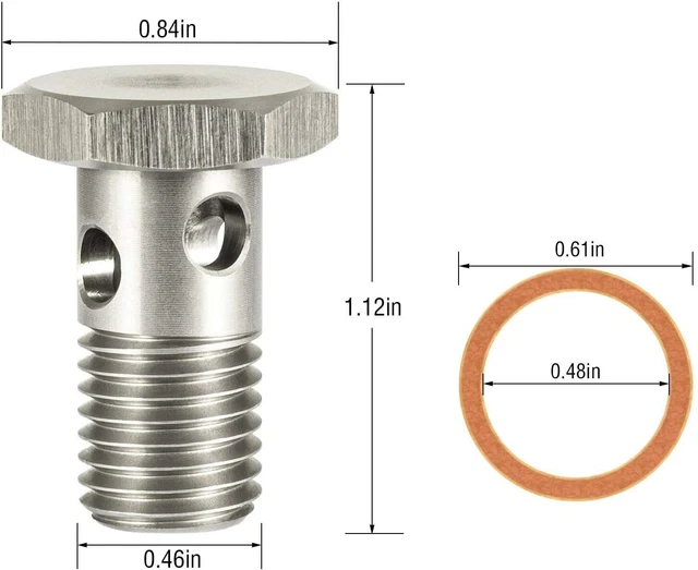 FUEL BANJO BOLT Ultra High Flow Upgrade Kit for Ford 6.0L & 6.4L ...
