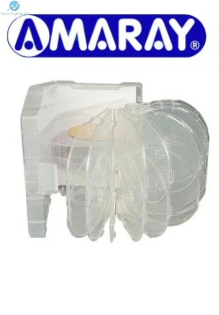 24 WAY CLEAR Megapack DVD 64mm [24 Discs] New Empty Replacement Amaray ...