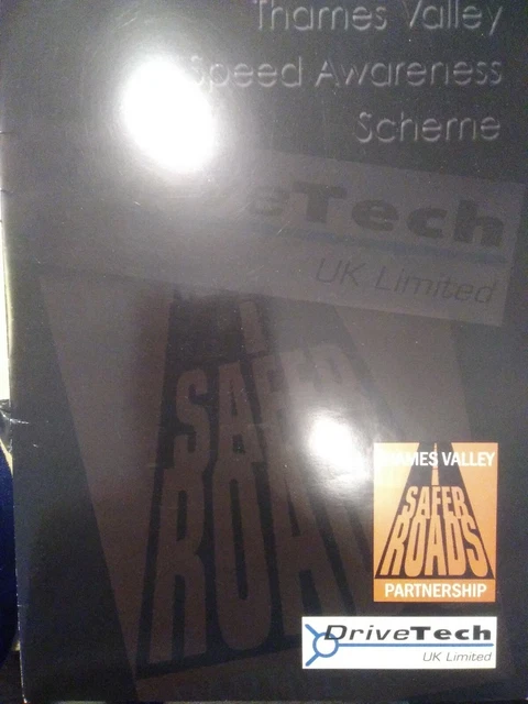 THAMES VALLEY SPEED awareness course folder vintage 2004 Drivetech uk ...