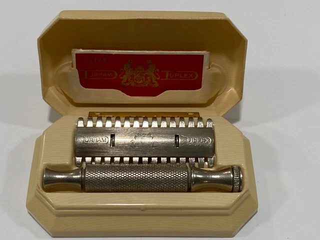VINTAGE DURHAM DUPLEX SAFETY RAZOR W/ORIGINAL CASE $20.00 - PicClick CA