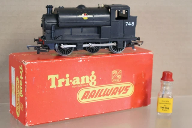 TRIANG R153 BR Noir 0-6-0 Selle Réservoir Locomotive 748 Emballé Oi EUR ...
