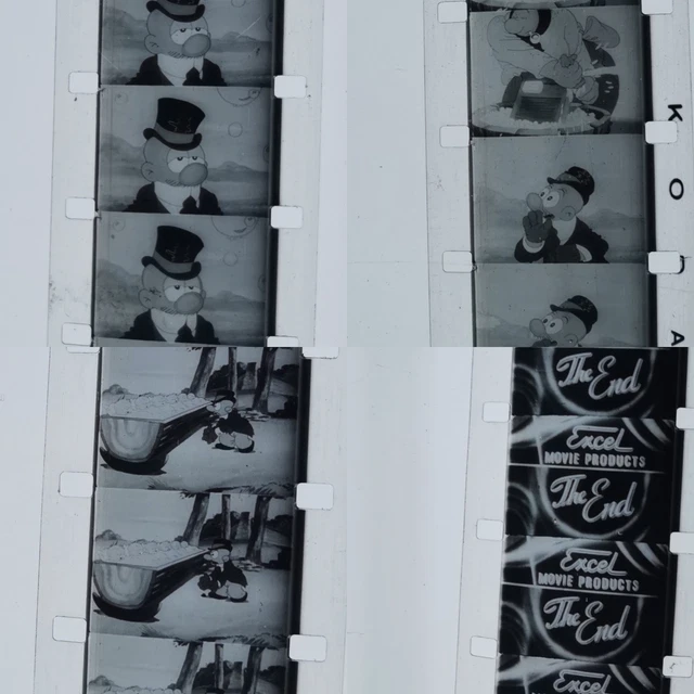 16MM ANIMATION CARTOON film Mutt & Jeff, B&W silent, in collector's box ...