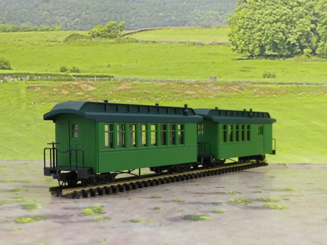 MINITRAINS 009/HOE NARROW Gauge Steam Locomotive & Passenger Set vgc ...