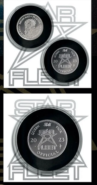 BRIAN MAY STARFLEET Limited Edition Sixpence 2023 Star Fleet In Hand ...
