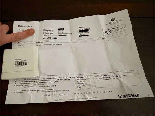 BRITANNIA 2025 1/4OZ Gold Bullion Coin 999.9 Fine Gold £1,000.00 ...