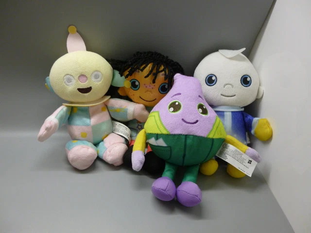 HASBRO CBEEBIES SET Bundle of 4 Moon And Me Soft Plush Toys Mr Onion ...