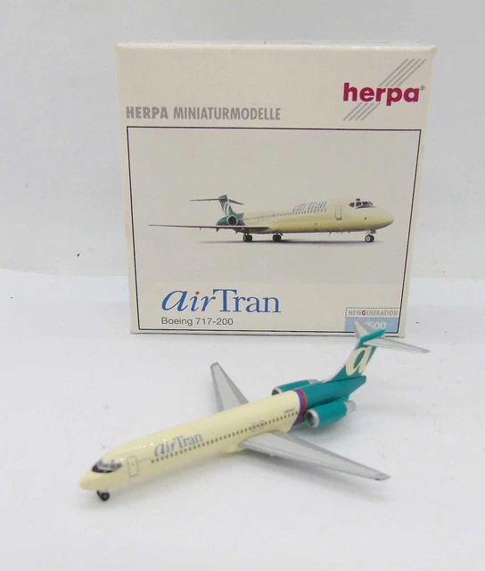 32888 HERPA WINGS / Germany / Boeing 717-200 Air Tran N956At 1/500 EUR 12,90 - PicClick FR