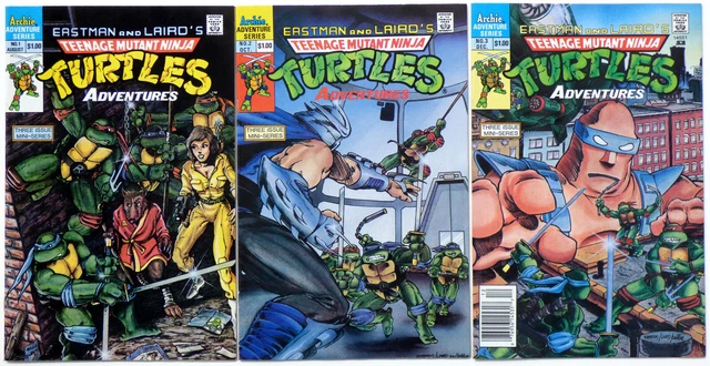 TEENAGE MUTANT NINJA Turtles Adventures (1988 Archie) Complete Mini ...