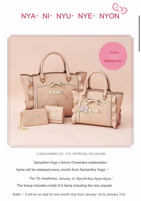 SAMANTHA VEGA NYA・NI・NYU・NYE・NYON Sanrio portefeuille breloques multi ...