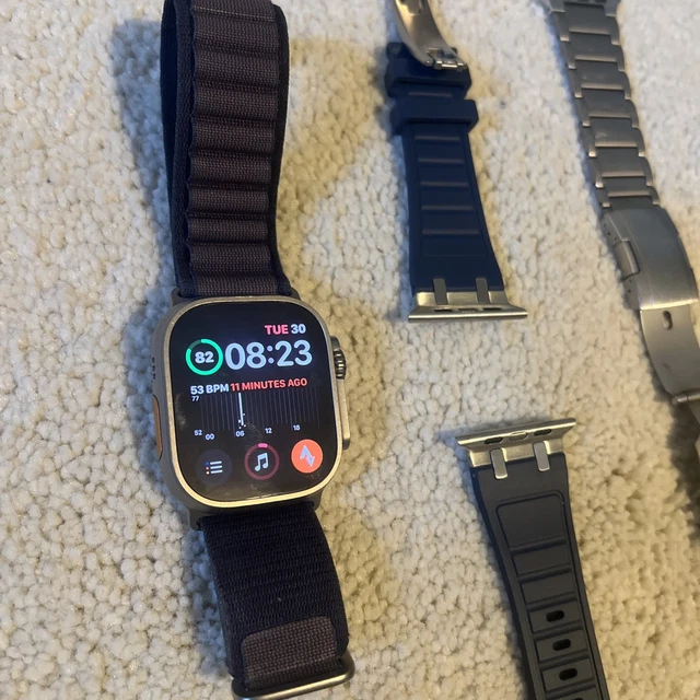 APPLE WATCH ULTRA 2 49mm Titanium Case with Alpine Loop - Blue (GPS ...