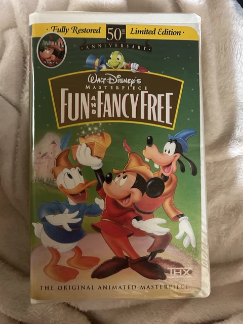 FUN AND FANCY Free Disney's 50th Anniversary Limited Edition! VHS! 1997 ...