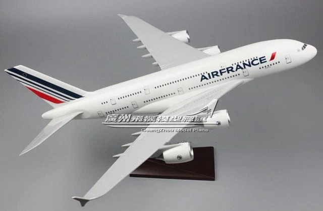 45CM AIR FRANCE AIRBUS A380 F-HPJC Passenger Airplane Resin Aircraft ...