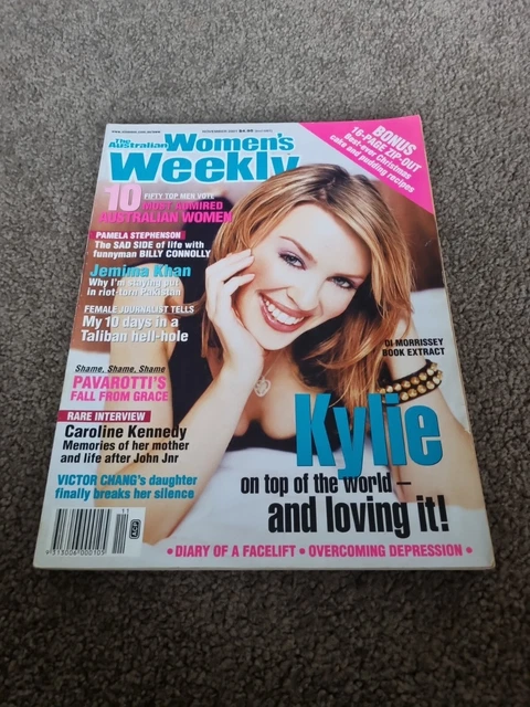 THE AUSTRALIAN WOMEN'S WEEKLY MAGAZINE NOVEMBER 2001-Kylie Minogue ...
