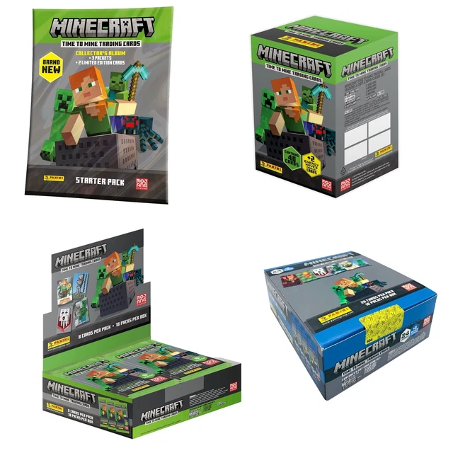 PANINI MINECRAFT TIME to Mine Trading Card Collection £47.15 - PicClick UK