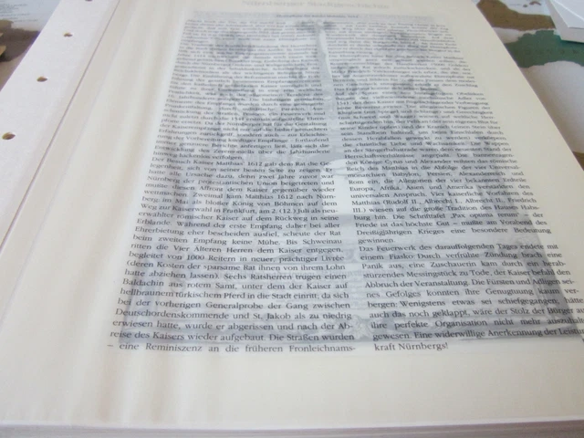 NÜRNBERG ARCHIV 2 Geschichte 2029 Ehrenpforte für Kaiser Matthias 1612 ...