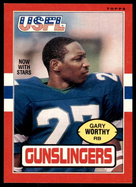 1985 TOPPS USFL Gary Worthy cartes de football #121 EUR 3,07 - PicClick FR