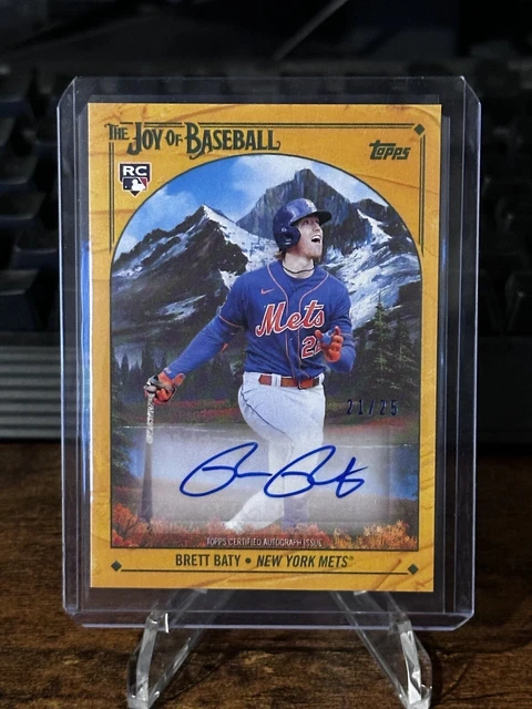 2023 TOPPS X Bob Ross The Joy Of Baseball Planche Baty Jaune Auto SP 21 ...