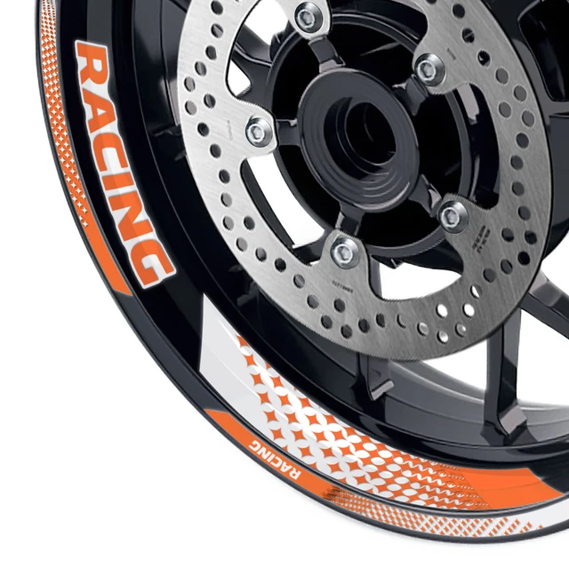 FOR YAMAHA YZF-R7 21-22 Racing Wheel Rim Stickers 17 inch GP07 Orange £ ...