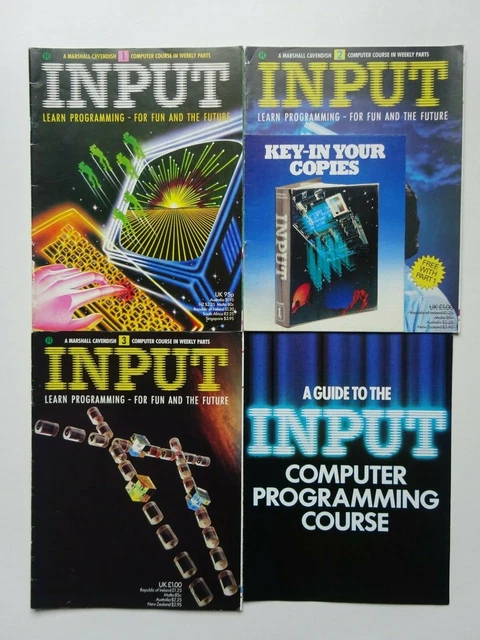 INPUT COMPUTER MAGAZINE First 3 Issues 1984 - ZX Spectrum / Commodore ...