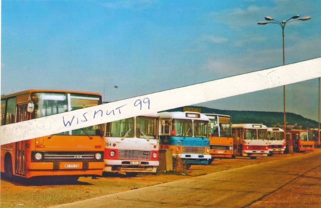 BUS-FOTO DDR VEB Kraftverkehr Oldtimer LKW Ikarus 180 und 280 ...