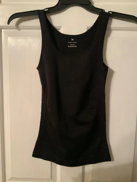 🌸LADIES SHAPE WEAR Black Tank Top Firm Control Nylon Spandex Size M 🌸 ...