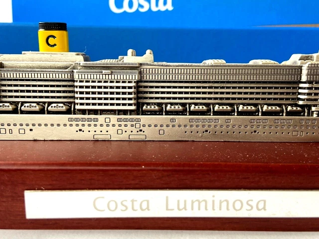 MAQUETTE MODEL COSTA Luminosa Cruise Croisiere Ship Collector Neuf ...