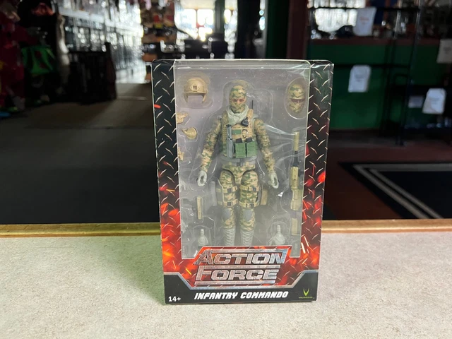 FIGURINE VALAVVERSE ACTION Force Series INFANTRY COMMANDO échelle 1:12 pouces neuve dans sa ...