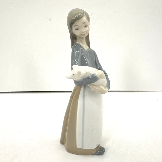 LLADRO DAISA GIRL With Pig Retired Figurine 7" £25.00 - PicClick UK