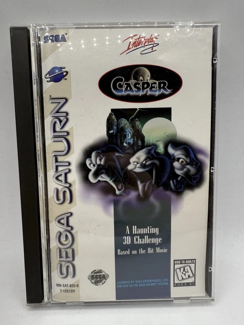 CASPER (SEGA SATURN, 1996) Complete Tested CIB , Clean Disc, Manual W ...