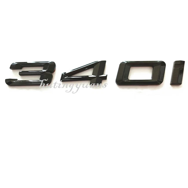 FOR 340I LETTER Car Emblem Trunk Nameplate Badge 3 Series Black Sticker ...