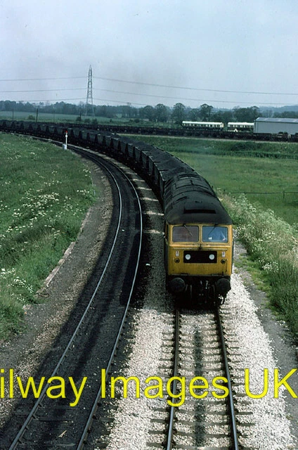 RAILWAY PHOTO - class 47 diesel approaches Didcot power station c1979 £ ...