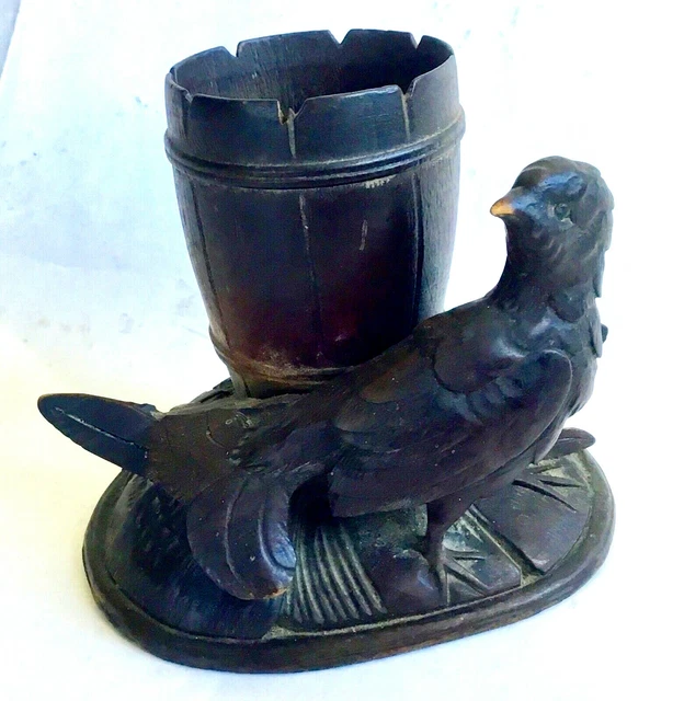 PYROGENE OISEAU FORET NOIRE OLD MATCH STRIKER BIRD BLACK FOREST ...