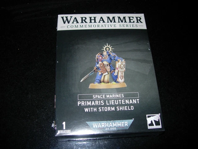 40K PRIMARIS SPACE Marine Bladeguard Lieutenant (Storm Shield; Limited ...