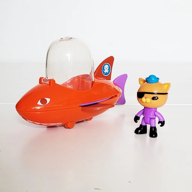 MATTEL OCTONAUTS GUP-B Flying Fish Vehicle with Kwazii Figure Playset ...