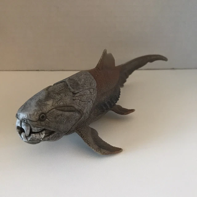 SCHLEICH DUNKLEOSTEUS PREHISTORIC Dinosaur Fish Figure 8” Articulating ...