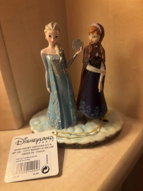 RARE DISNEYLAND PARIS Exclusive Elsa & Anna Collectible Figurine Frozen Princess £52.72 ...